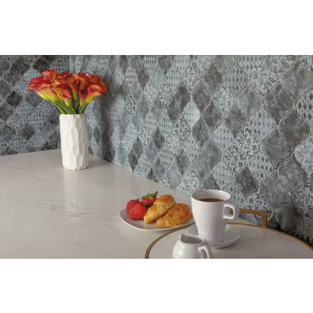Daltile VM034ARAMS1P Vintage Metals - 10" x 12" Arabesque Wall Mosaic ...