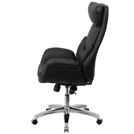 Delacora BT-90027OH-GG 27 Inch Wide LeatherSoft Blend Executive Swivel ...