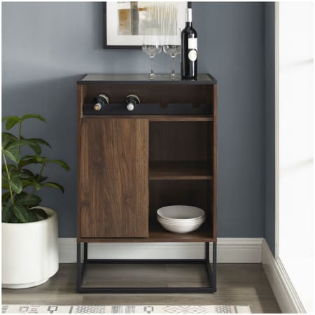 Delacora BDU24WILBCDW Industrial 24" W Glass Top Bar and Wine Cabinet | Build.com