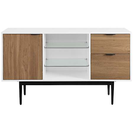 Delacora BDU52AST2DDW Modern 52" W Modern 2-Drawer Lifted | Build.com