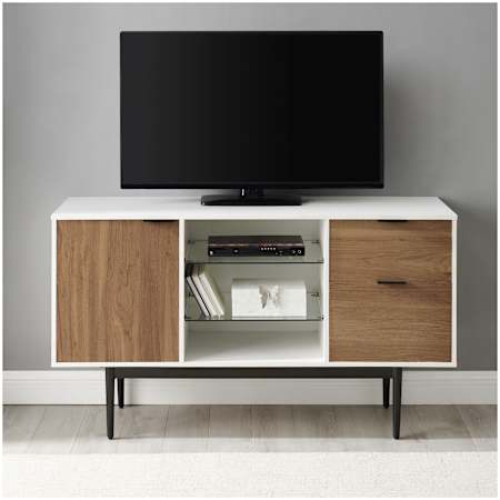 Delacora BDU52AST2DDW Modern 52" W Modern 2-Drawer Lifted | Build.com