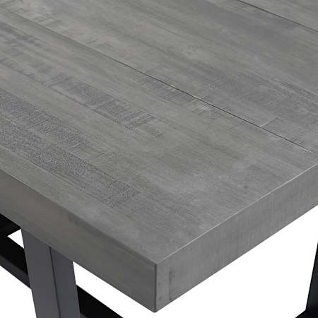 Delacora BDW52DSWGY 52" Long Rustic Pine Dining Table | Build.com