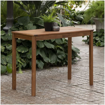 Delacora BDWT48CNTBR Bethany Beach 48" Acacia Wood Outdoor | Build.com