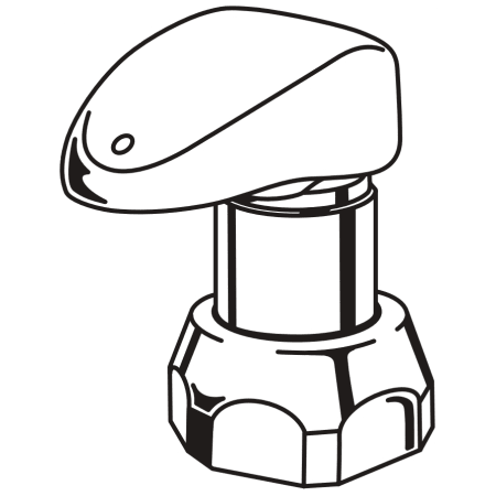 Delta 060656A Single ADA Metering Handle with Blue Indicator | Ferguson ...