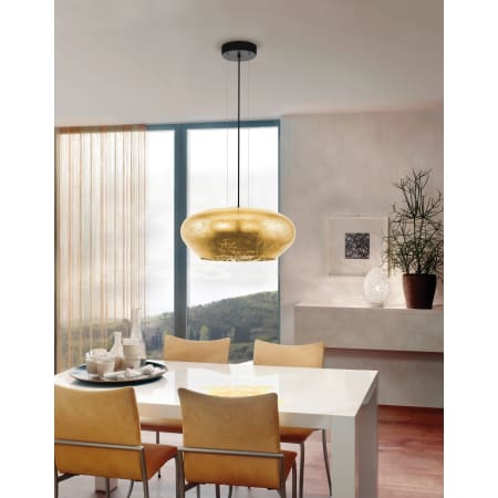 Eglo 39595A Priorat 20" Wide Pendant with Colored Glass Shade ...