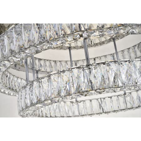Elegant Lighting 3503F33L2BK Monroe 2 Light 34" Wide LED Semi-Flush ...