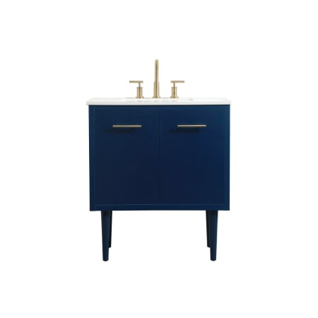 Elegant Lighting VF48030MBL Cyrus 30" Free Standing, Wall Mounted ...