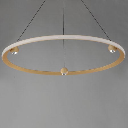 ET2 E23514-AL Nodes 40" Wide LED Ring Chandelier | Ferguson Home