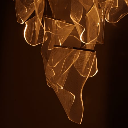 ET2 E24880-133BGM Rinkle 36" Wide LED Multi Light Abstract Pendant ...