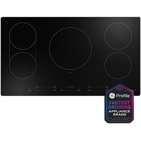 GE Profile PHP6036DWBB 36 Inch Wide 5 Burner Induction Cooktop ...