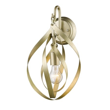 Golden Lighting 2220-1W WG Nicolette Single Light 9" Wide Bathroom Sconce | Ferguson Home