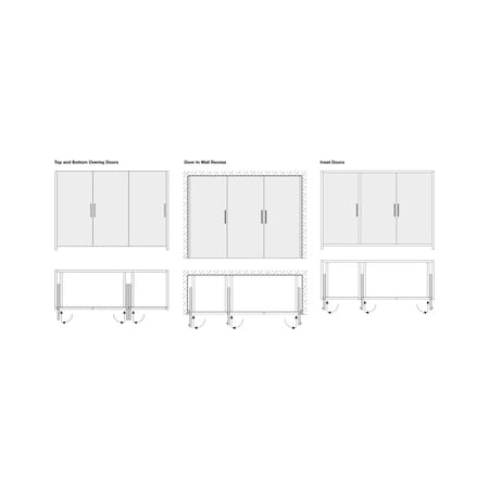 Hafele 408.30.045 Hawa Concepta Fitting Set for Single 55LB Sliding ...