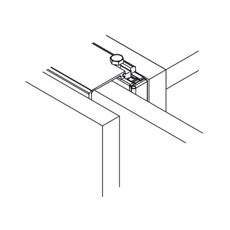 Hafele 408.30.045 Hawa Concepta Fitting Set for Single 55LB Sliding ...