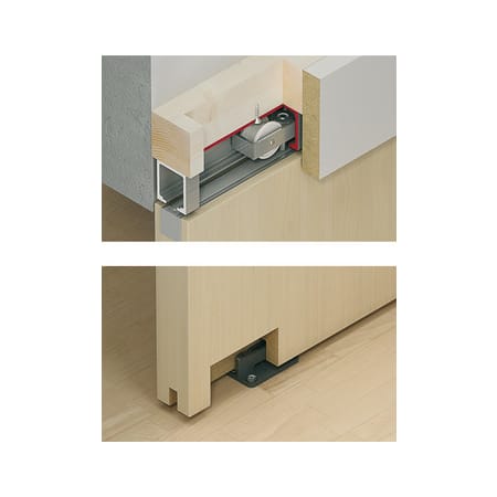 Hafele HJ-80-B-13-1 HAWA Junior 80/B Sliding Door Kit with 13ft 1in ...