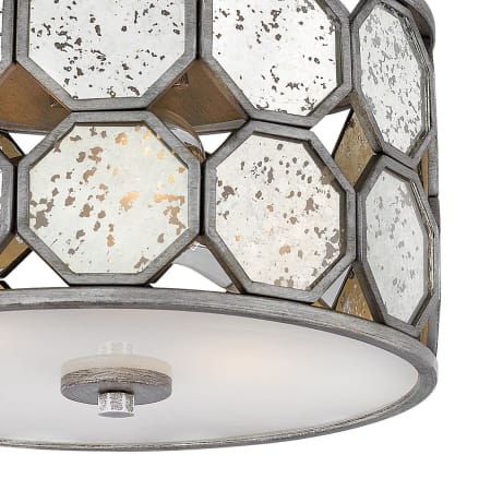 Hinkley Lighting 3563BV Lara 3 Light 15" Wide Flush Mount Drum Ceiling ...