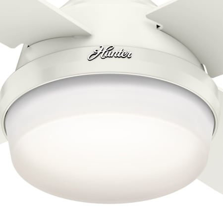 Hunter 59441 60" 4 Blade LED Ceiling Fan with Light Kit and Remote ...