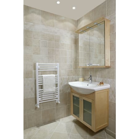 ICO Bath E1013 Tuzio Savoy 19"W x 31"H Electric Plug-In Steel Towel ...