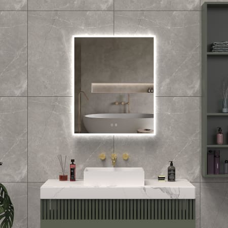 ICO Bath IC1148 Camden 48" W x 36" H Modern Rectangular Aluminum ...