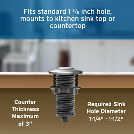 InSinkErator 76696 Air Switch for Sink or Counter Top with Dual Outlet ...