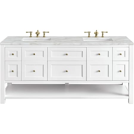 James Martin Vanities 330-V72-BW-FVSL Breckenridge 72" Free Standing ...