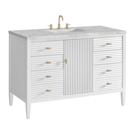 James Martin Vanities 485-V48-BW-3VSL Myrrin 48" Single Basin Wood ...