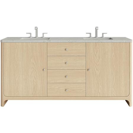 James Martin Vanities D125-V72-CSD-WVSL Gracyn 72" Free Standing Double ...