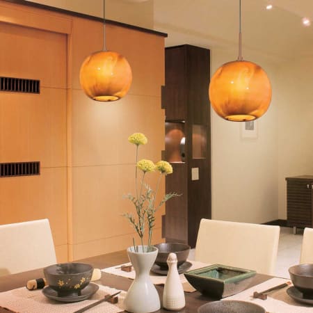 Jesco Lighting KIT-QAP401-CABZ Evisage VI 1 Light Pendant Kit with ...