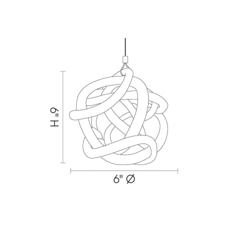 Jesco Lighting KIT-QAP405-TECH Evisage VI 1 Light Pendant Kit with Hand ...