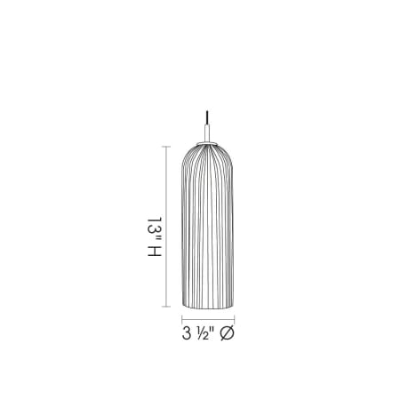 Jesco Lighting KIT-QAP411-BUGNCH Evisage VI 1 Light Pendant Kit with ...