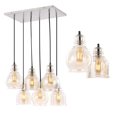 JONATHAN Y Lighting JYL1121A Sydney 6 Light 19" Wide LED Multi Light ...