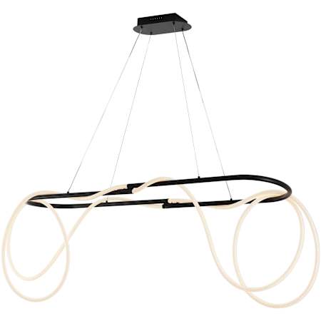 JONATHAN Y Lighting JYL7139B Lisette 59" Wide LED Abstract Linear ...