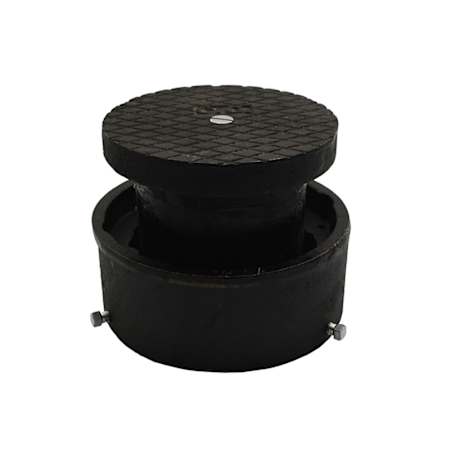 Jones Stephens C33044 4" Cast Iron Cleanout with 6-1/2" Round Cover ...