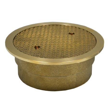 Jones Stephens D28004 4" Brass Cleanout with 14-1/8" Round Cover ...