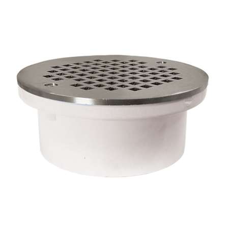 Jones Stephens D54104 4 PVC DRN W/ SS STRN | Ferguson Home
