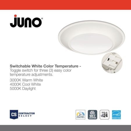Juno Lighting JSBT 6IN SWW2 90CRI WL MW M6 Contractor Select JSBT 8 ...