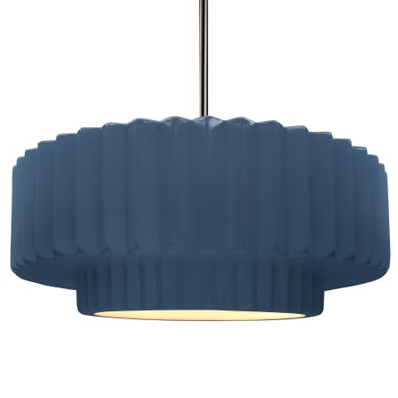 Justice Design Group CER-6555-MID-NCKL-RIGID-LED1-700 Radiance 16" Wide ...