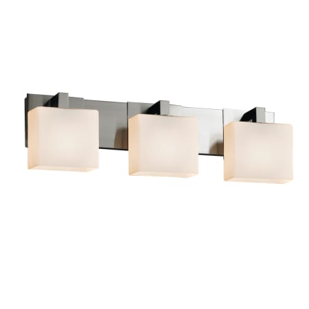 Justice Design Group FSN-8923-55-OPAL-NCKL Fusion 27" Modular 3 Light ...