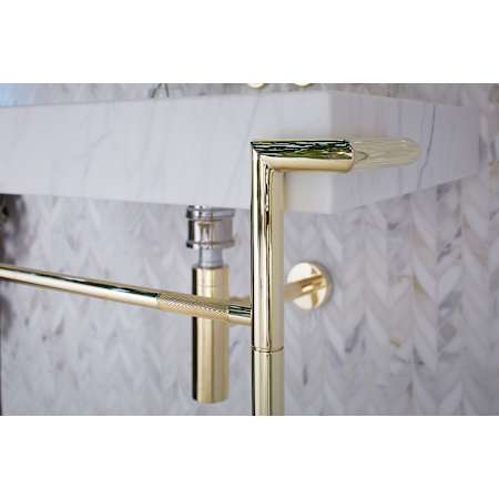 Kallista P74216-ADW-AD Pinna Paletta Console Table Legs with Towel Bar ...