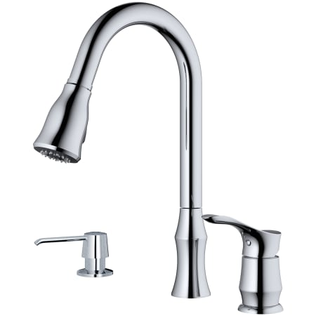 Karran USA KKF260SD25C Hillwood 1.8 GPM Widespread Kitchen Faucet ...