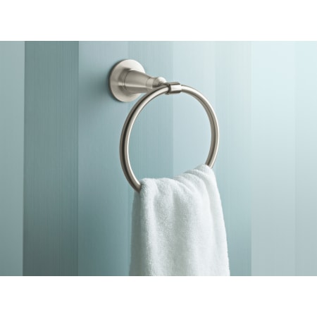 Kohler K-11057-BN Traditional / Classic Greek Column Design Towel Ring ...
