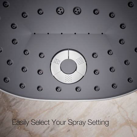 Kohler K-26290-BL Statement 2.5 GPM Multi Function Shower Head with ...