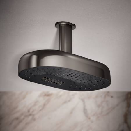 Kohler K-26295-G-BL Statement 1.75 GPM Multi Function Rain Shower Head ...