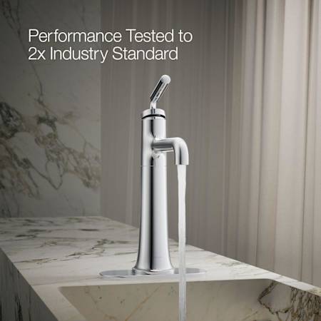 Kohler K-26437-4K-BL Tone 1.0 GPM Deck Mounted Bathroom Faucet ...