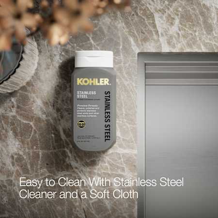 Kohler K-37908-PAP-NA Synthos 33-3/4" Undermount Single Basin Stainless ...