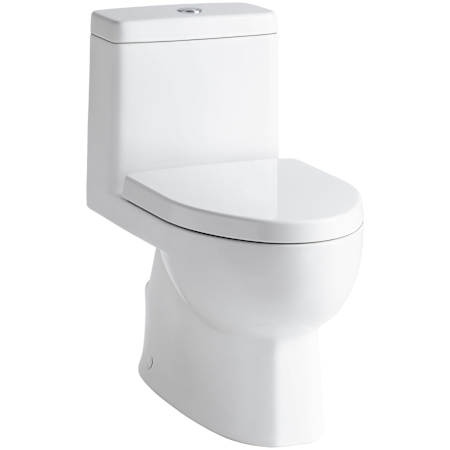 Kohler K-3983-S-0 Reach 1.28 GPF One-Piece Elongated Toilet with Quiet ...