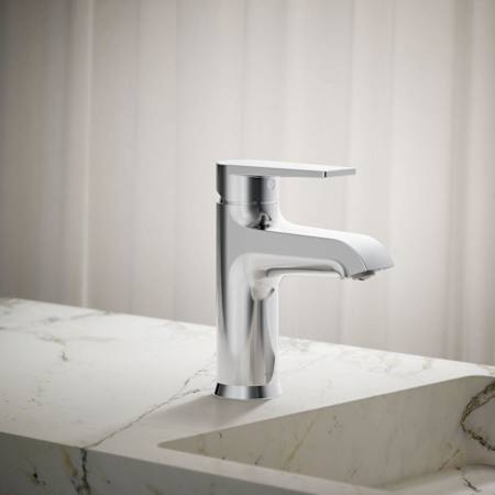 Kohler K-97060-4-BL Hint 1.2 GPM Single Hole Bathroom Faucet with Pop ...