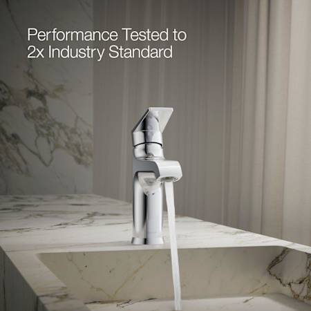 Kohler K-97060-4-BL Hint 1.2 GPM Single Hole Bathroom Faucet with Pop ...