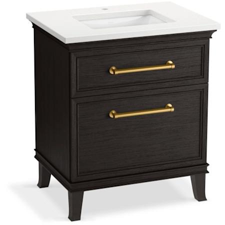 Kohler K-CM29480-BD2-BWB Artifacts 31" Free Standing Single Basin ...