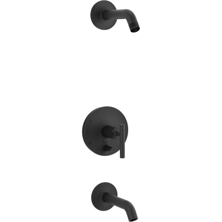 Kohler K-T14420-4L-BL Purist Tub and Shower Trim Package with Rite-Temp ...
