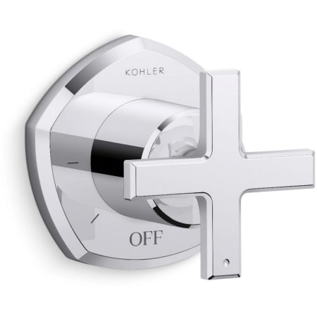 Kohler K-T27041-3-BL Occasion Single Cross Handle Volume Control Valve Trim - Less Valve ...